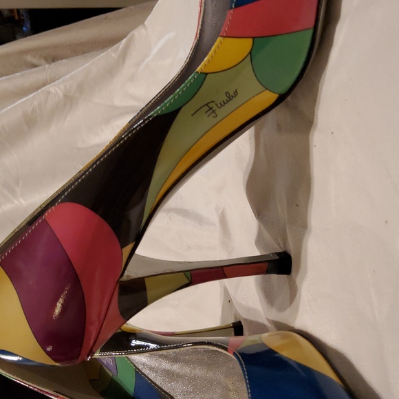 Emilio Pucci | Shoes | Multicolor Pointed Toe Heels | Poshmark